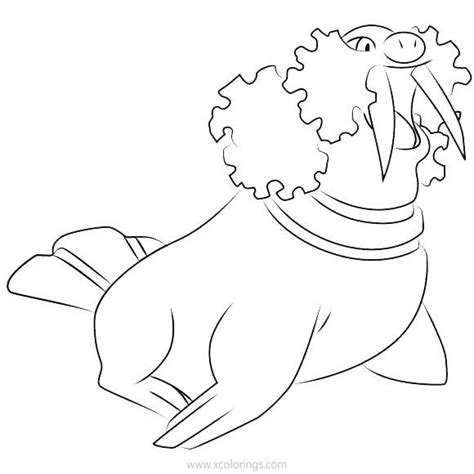 Walrein Pokemon Coloring Pages