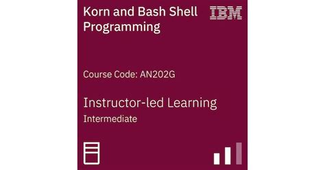 Korn And Bash Shell Scripting Specialist Code An202g Was Issued By Vinay Teja Vanam