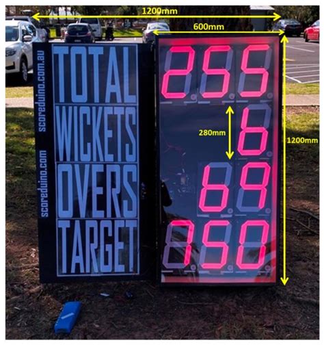 Hire A Digital Scoreboard In Sydney Scoreduino Cricket And Soccer