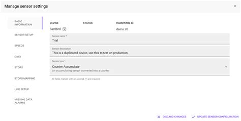 Basic Sensor Setup Factbird Support Hub