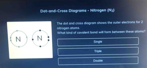 Solved Dot And Cross Diagrams Nitrogen N2 The Dot And Cross