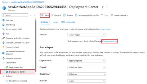設定連續部署 Azure App Service Microsoft Learn