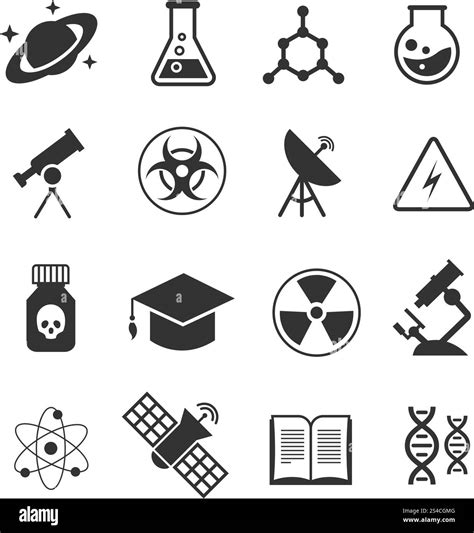 Science Vector Icons Science Vector Icons Science Of Icons Set Atom