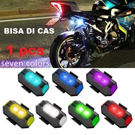 Jual Lampu Led Kedip Pesawat Rgb Lampu Strobo 7 Warna Untuk Motor Mobil Sepeda Drone Dll