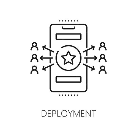 Premium Vector Web App Deployment Application Optimization Icon