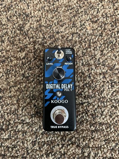Koogo Digital Delay Pdl 1 2022 Black Blue Reverb