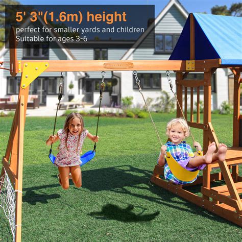 Suniboxi Wooden Swing Set Wayfair