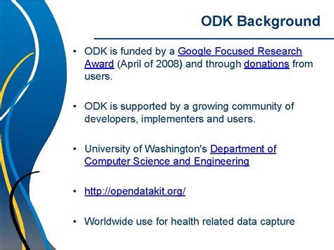 Open Data Kit Odk An Open Source Option