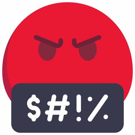 Cursing Emoticon Smiley Swearing Swear Icon Download On Iconfinder