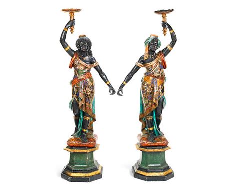 Bonhams A Pair Of Late 19th Century Venetian Carved Wood And