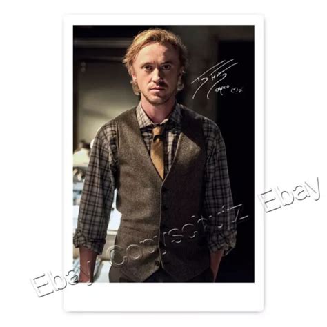 Tom Felton Aka Draco Malfoy From Harry Potter Autograph Photo Ak8 £