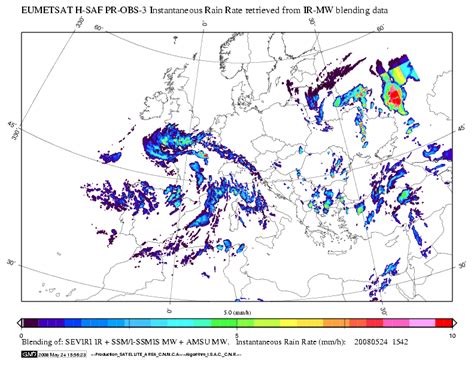 Instantaneous H03 Precipitation Rain Rate Retrieval From Blending Of Download Scientific