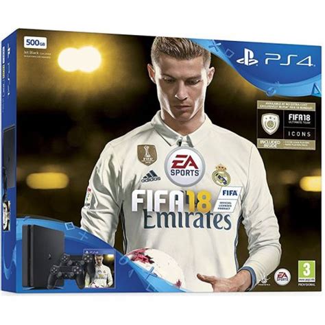 ≡ Игровая консоль Sony Playstation 4 Slim 500Gb + FIFA 18 (русская ...