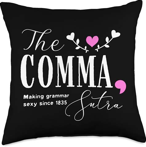 Amazon Com Very Grammatically Co The Comma Sutra Keeping Grammar Sexy Funny Punctuation Throw