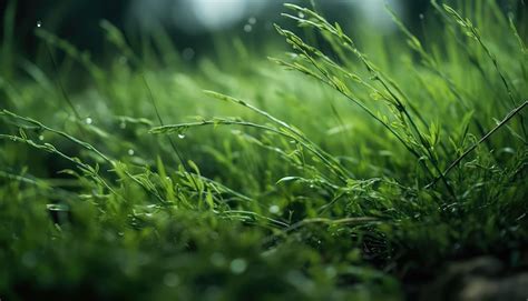 Premium Ai Image Realistic Grass Brushwood With Blurry Chalk Details