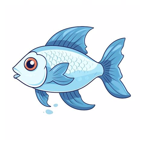 Vector De Dibujos Animados De Peces Vector Premium
