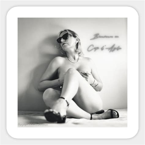 Bienvenue Au Cap D Agde B W Nude Photograph Artwork Nude Sticker