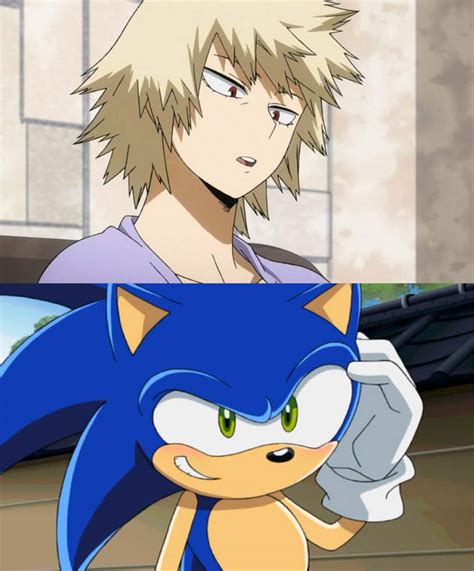 Sonic Blushes At Mitsuki Bakugo By Sonicfan03 On Deviantart