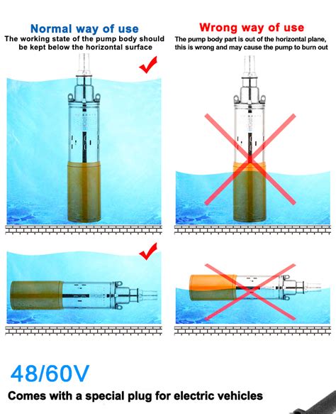 45m 48v Solar Water Pump High Lift 380w Deep Well Pump Dc Screw
