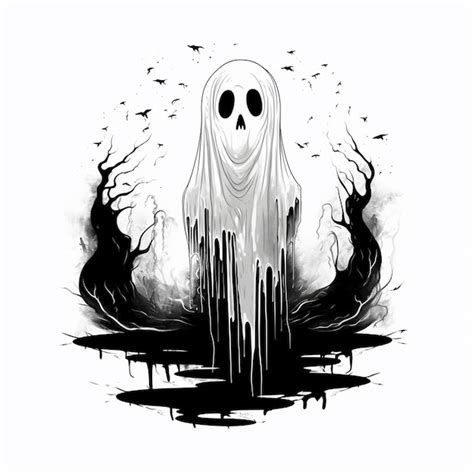 Premium Ai Image Funny Halloween Ghost Humorous Phantom