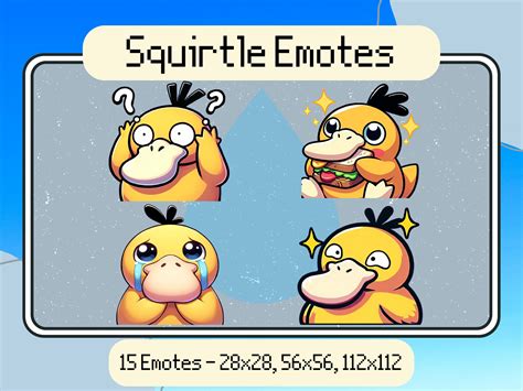 Psyduck Twitch Emotes Etsy