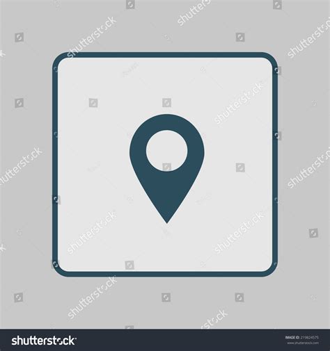 Map Pointer Icon GPS Location Symbol Flat Royalty Free Stock Vector