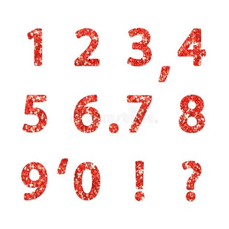 Numbers Alphabet Sparkling Stock Illustrations 262 Numbers Alphabet