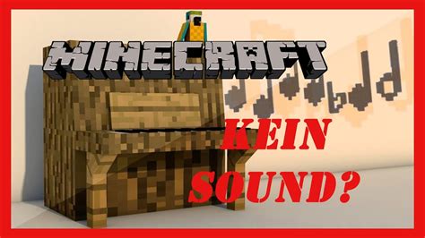 Minecraft Kein Sound Bugfix YouTube