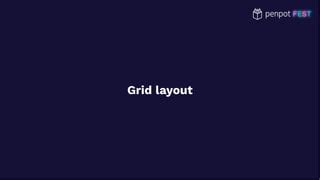 Penpot Grid Layout Presentation Announcement Ppt