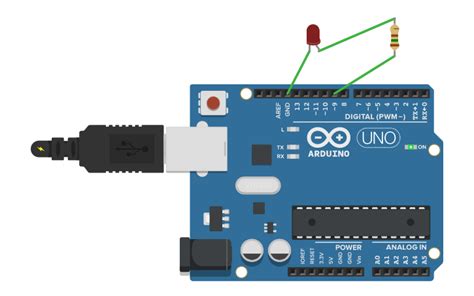 Circuit Design Led Brightness Tinkercad