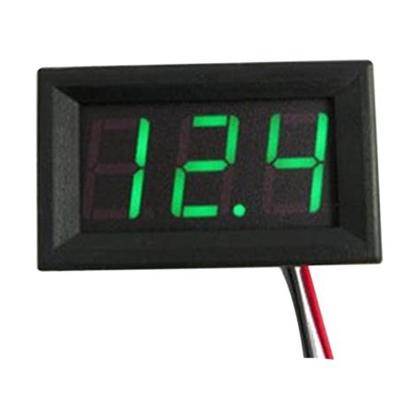Kanaroous Digital Dc Voltmeter 0 100v High Accuracy Led Display Voltage Meter Gauge Automotive