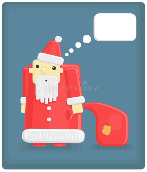 De Vector Grappige Kerstman Vector Illustratie Illustration Of Baard