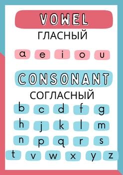 Vowels And Consonants Poster By Niamh S Resources TPT
