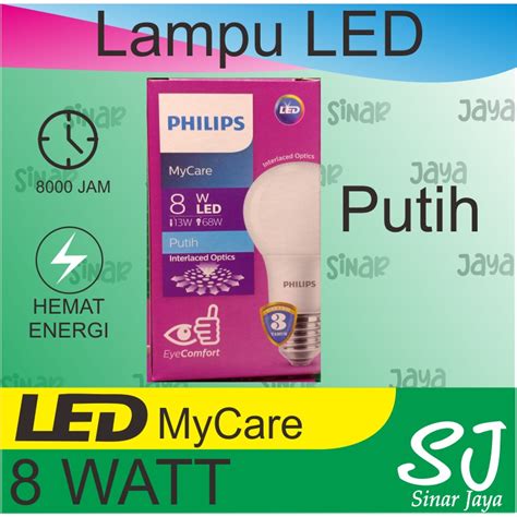 Jual Lampu Led Philip 8 Watt Shopee Indonesia