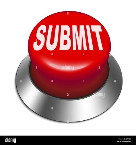 3d Illustration Of Submit Button Isolated White Background Stock Vector