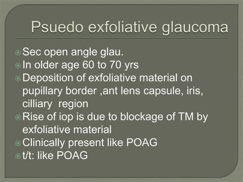 Secondary Glaucomapptx