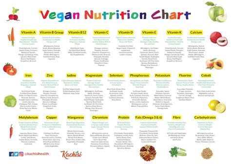 Vegan Food Chart Plant Based Protein Chart Vegan Food Guide