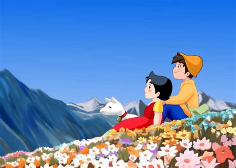 世界名作剧场 阿尔卑斯山的少女 Pater yuki flower field たてやま illustration PixivBox