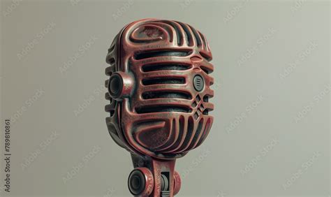 Reimagine A Clay Sculpture Of A Classic Microphone Morphing Into A