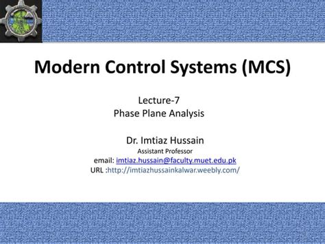 Lec 7phaseplaneanalysispptx