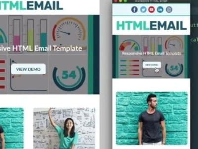Responsive Clickable HTML Email Signature Template Custom Design Upwork