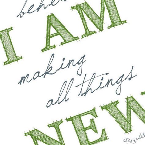 Scripture Print I Am Making All Things New