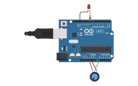 Circuit Design Bab 5 Simulasi Analog Input Tinkercad