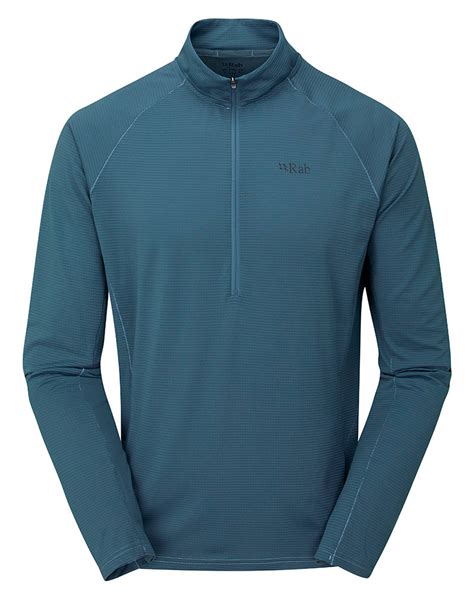 Rab Sonic Ls Zip Tee Orion Blue Barrabes