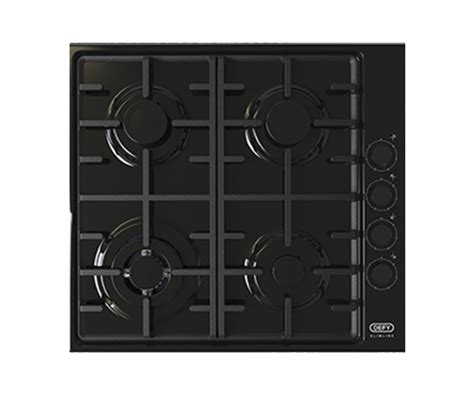 Slimline Gas Hob Side Control Black Furn Zone