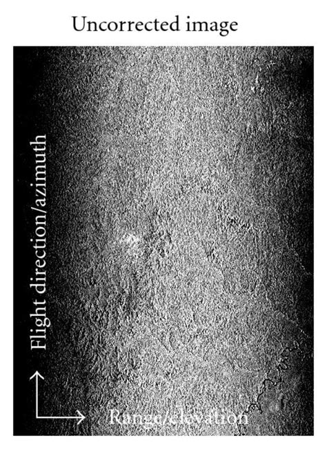 sar image before and after pattern correction download scientific