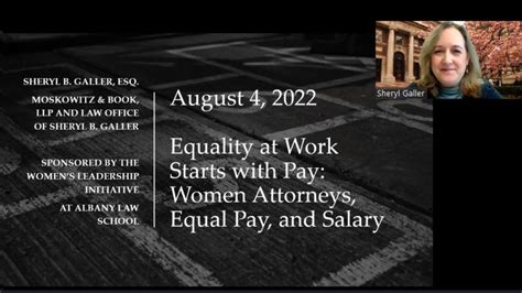 Sheryl Galler On Linkedin Womeninlaw Payequity Equalpay
