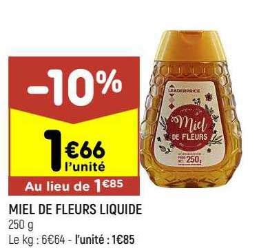 Promo Miel De Fleurs Liquide Chez Leader Price ICatalogue Fr