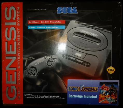 Sega Genesis Model 2 Sonic 2 System Visions Magazine Bundle