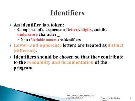 Datatype And Operators Used In C Programming Ppt